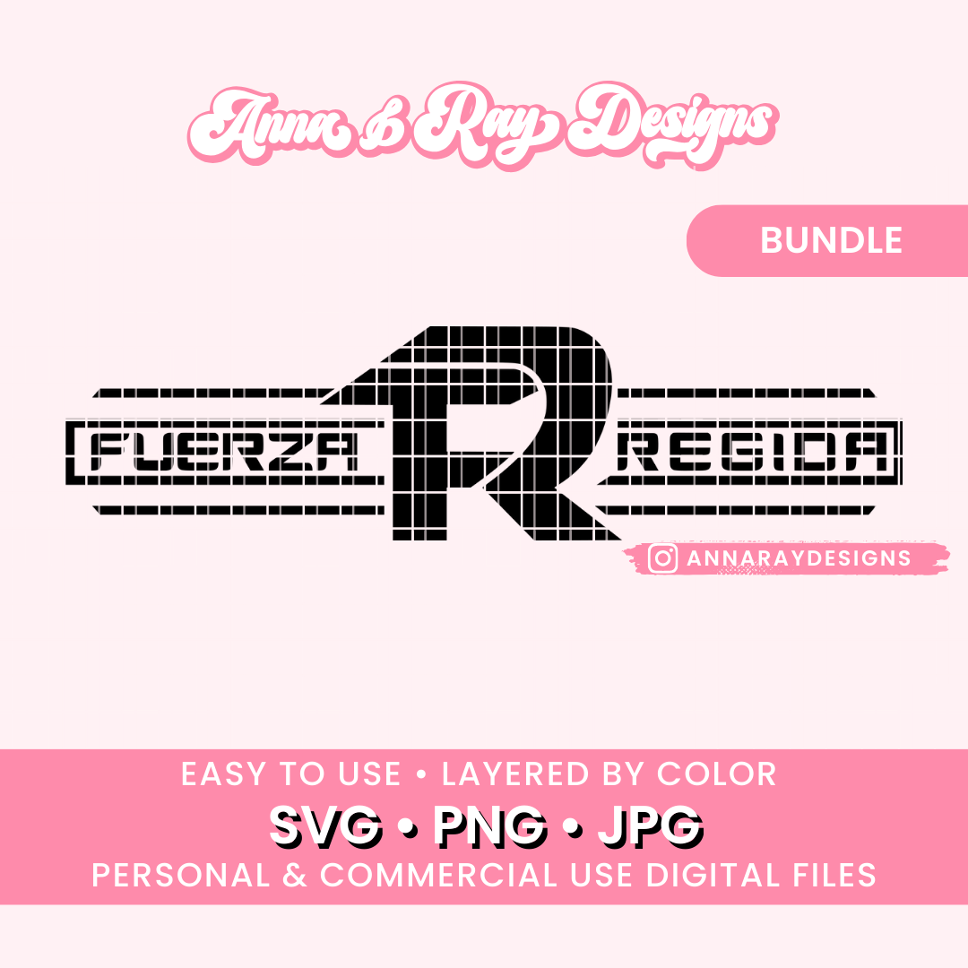 Fuerza Regida Logo Bundle SVG PNG JPG – Anna & Ray Designs