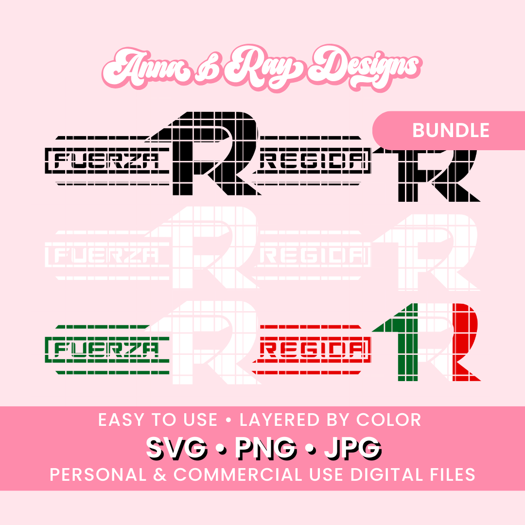 Fuerza Regida Logo Bundle SVG PNG JPG – Anna & Ray Designs