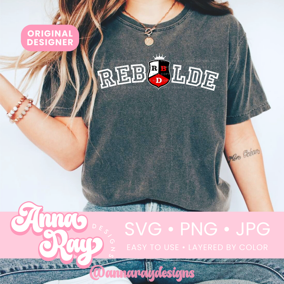 Block Rebelde SVG PNG JPG – Anna Ray Designs